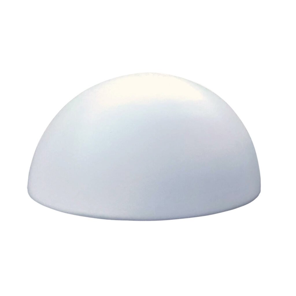 Media Esfera De Piso (25 Cm) Con Estaca ó Base Plana – Pvc Opal ...